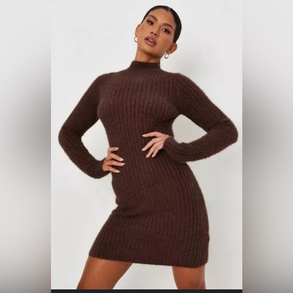 Missguided Dresses Carli Bybel X Missguided High Neck Mini Dress